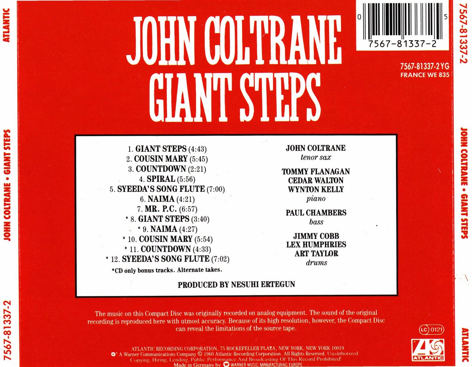 jazz GRITA!: John Coltrane - Giant Steps (1959)